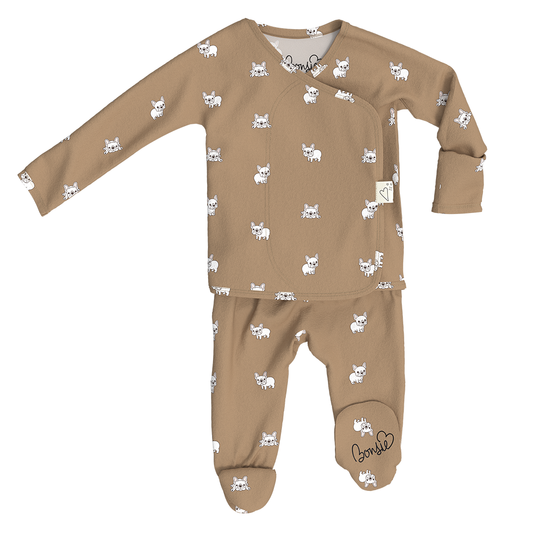 Footie - Frenchie – Bonsie Skin to Skin Babywear